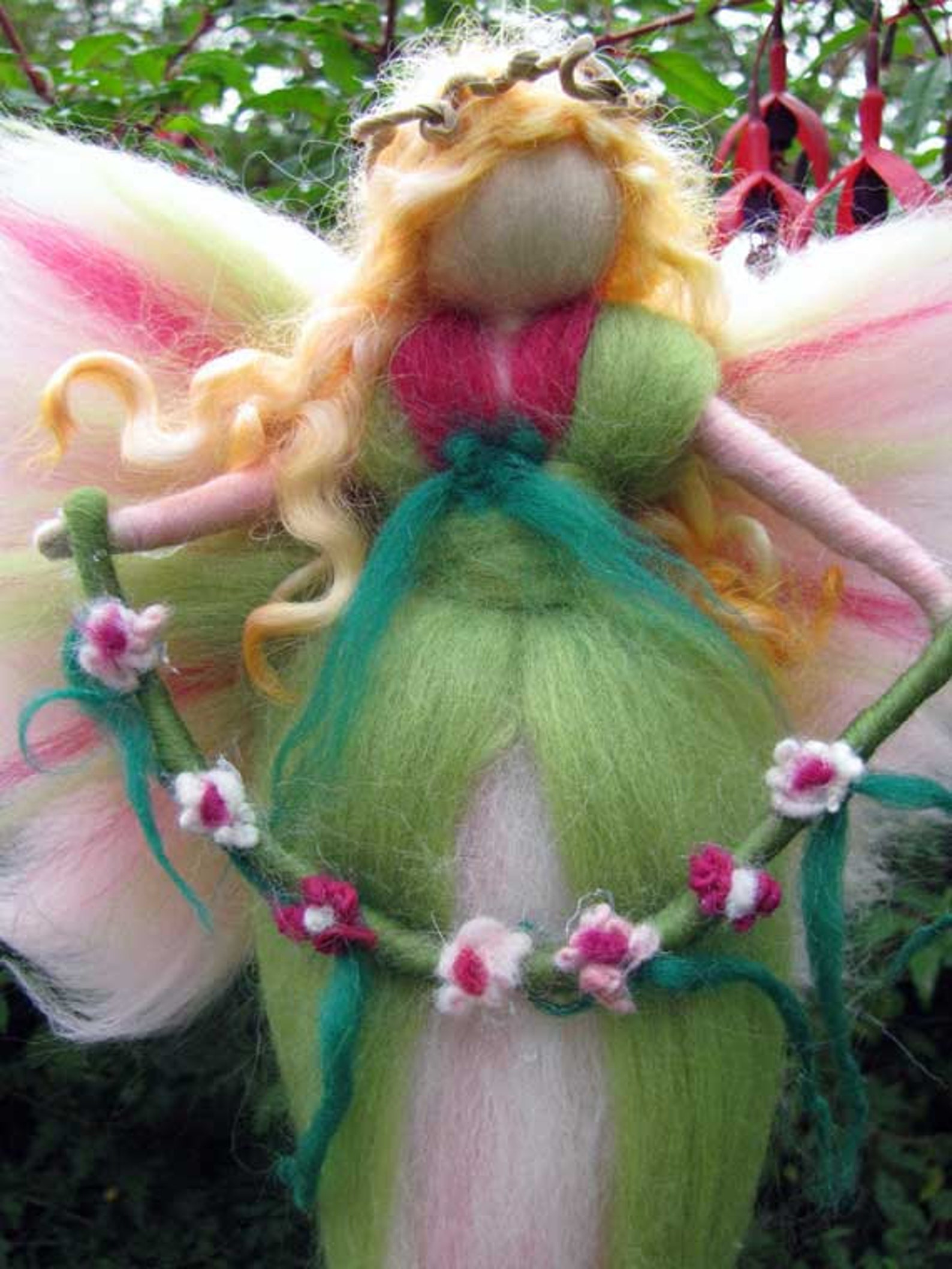 JOLINA, Needle Felted Wool Fairy, Nature Fairy, Waldorf Inspired Fairy ...