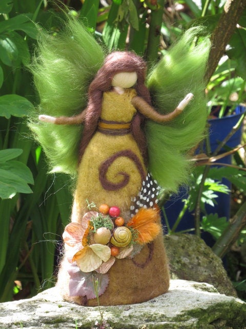 Ariyah Nature Fairy, Waldorf Inspired Fairy Doll, Wet and Needle Felted ...