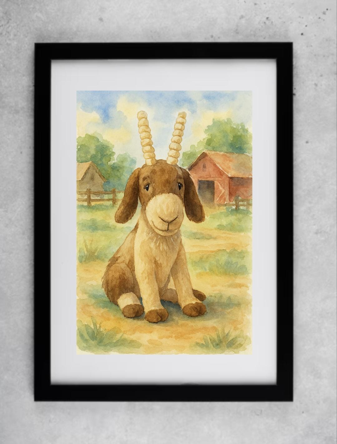 Jellycat Inspired Goat Poster / Print - Etsy