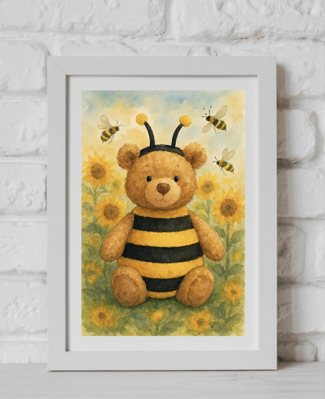 Jellycat Inspired Bee Bear Poster - Etsy