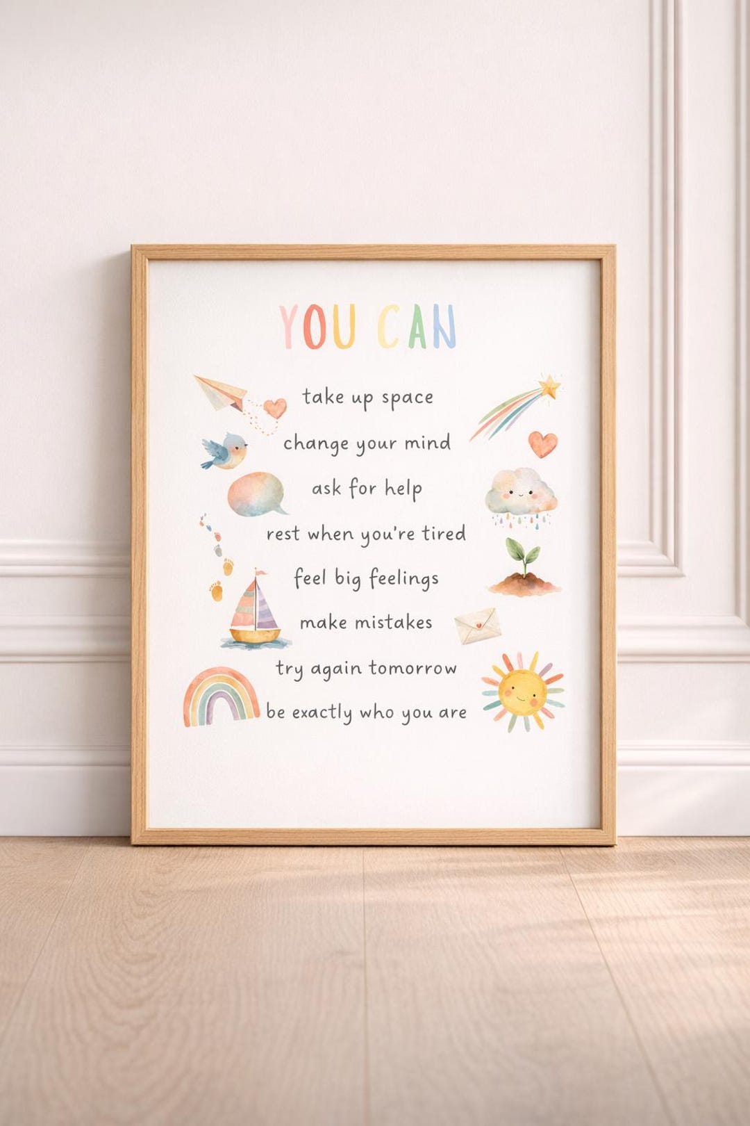 Kids Affirmation Poster, Positive Wall Art, SEL Classroom Decor ...