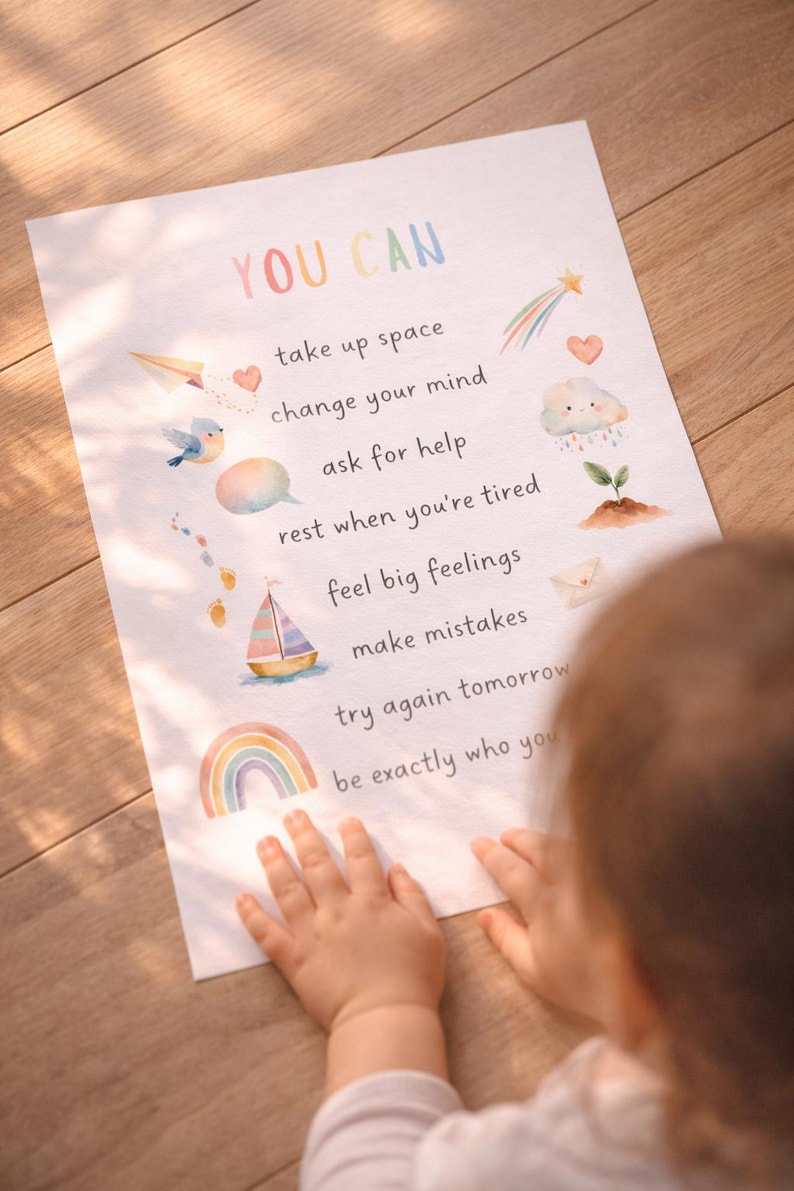 Kids Affirmation Poster, Positive Wall Art, SEL Classroom Decor ...