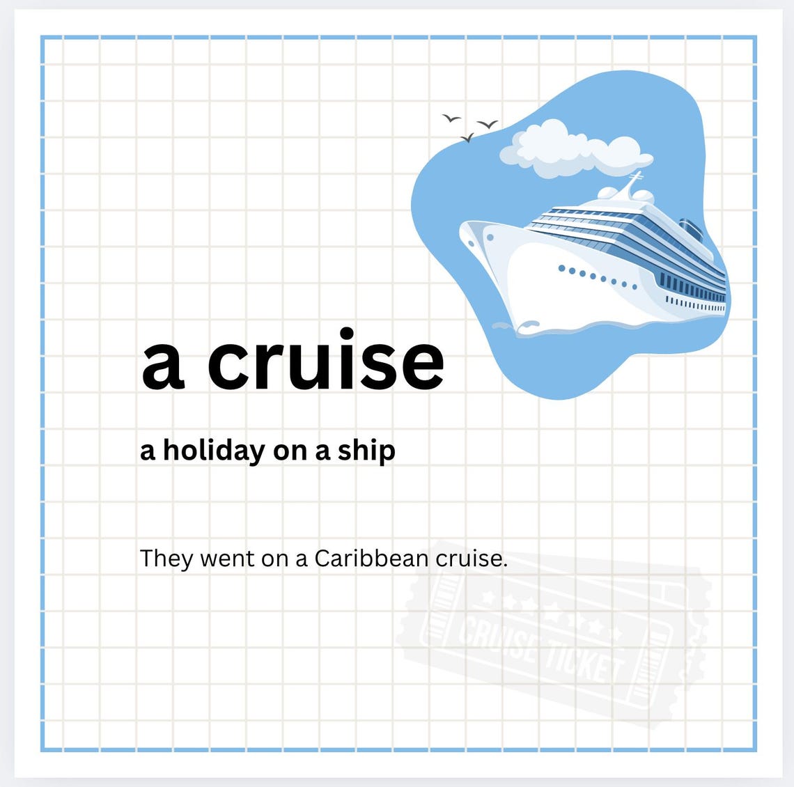 Types of Trips Vocabulary | Flashcards + Worksheet - Etsy