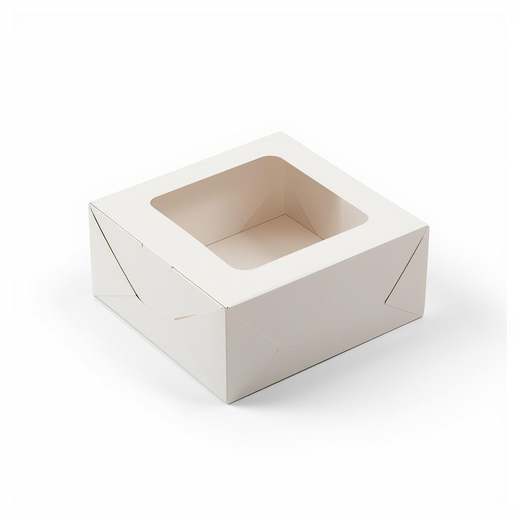 Custom Printed Bakery Packaging - Food Safe Kraft Brown Window Box ...