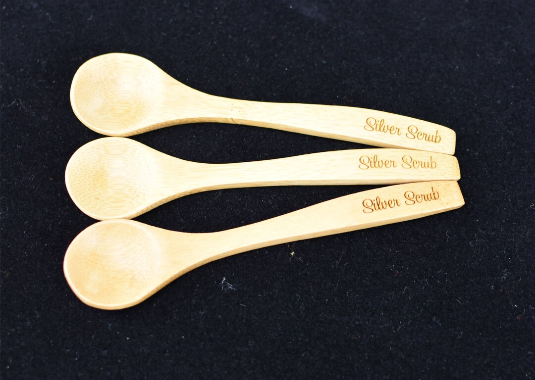 Bamboo Spoon Personalized Spoon Salt Scrub Spoon Personalized Spoon - Etsy