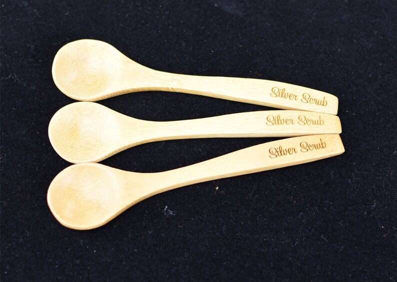 Bamboo Spoon Personalized Spoon Salt Scrub Spoon - Etsy