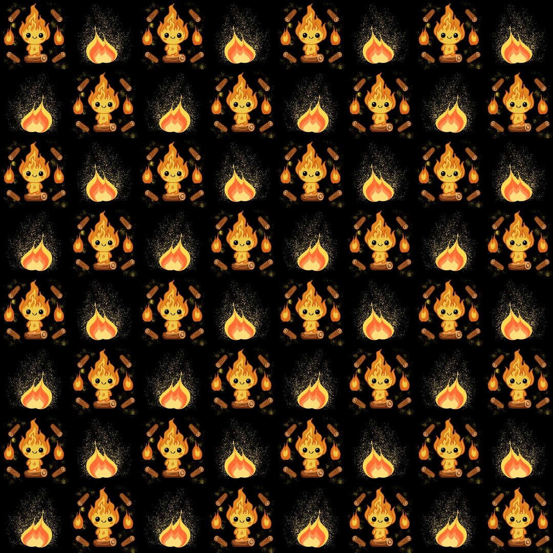 Fire Element Alien Pattern - Etsy