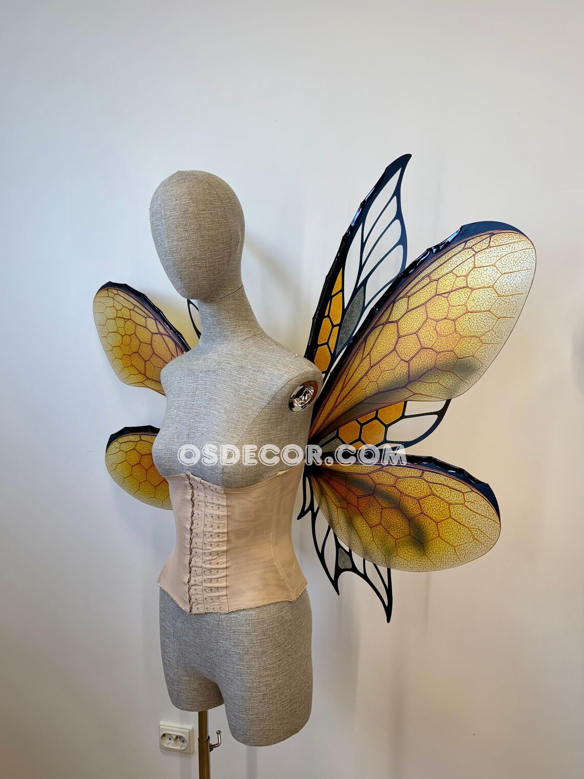 Yellow Honeycomb Bee Fairy Wings - Etsy