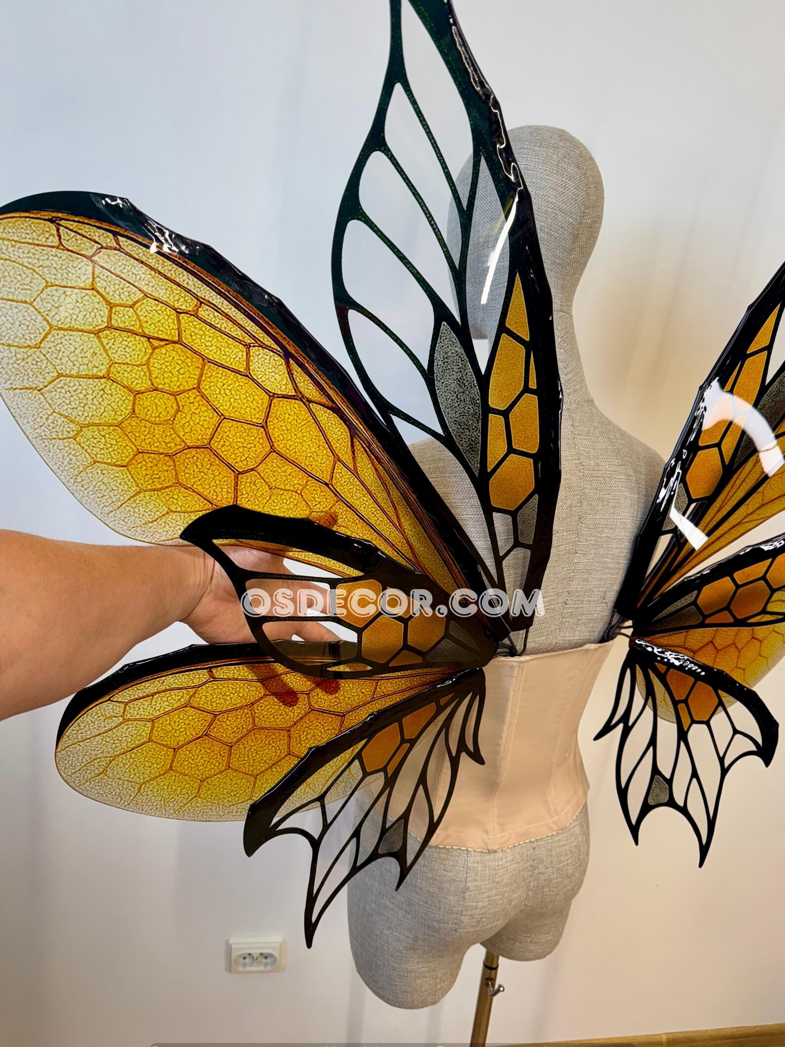 Yellow Honeycomb Bee Fairy Wings - Etsy