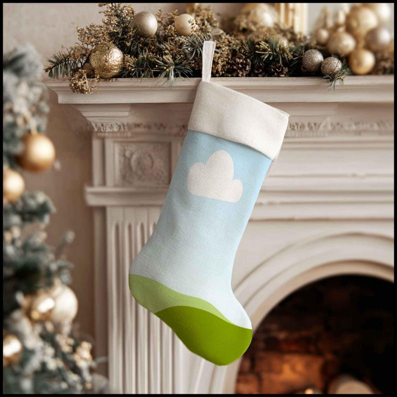 Christmas Stocking Mockup, Santa Stocking, Canva and PSD Template ...