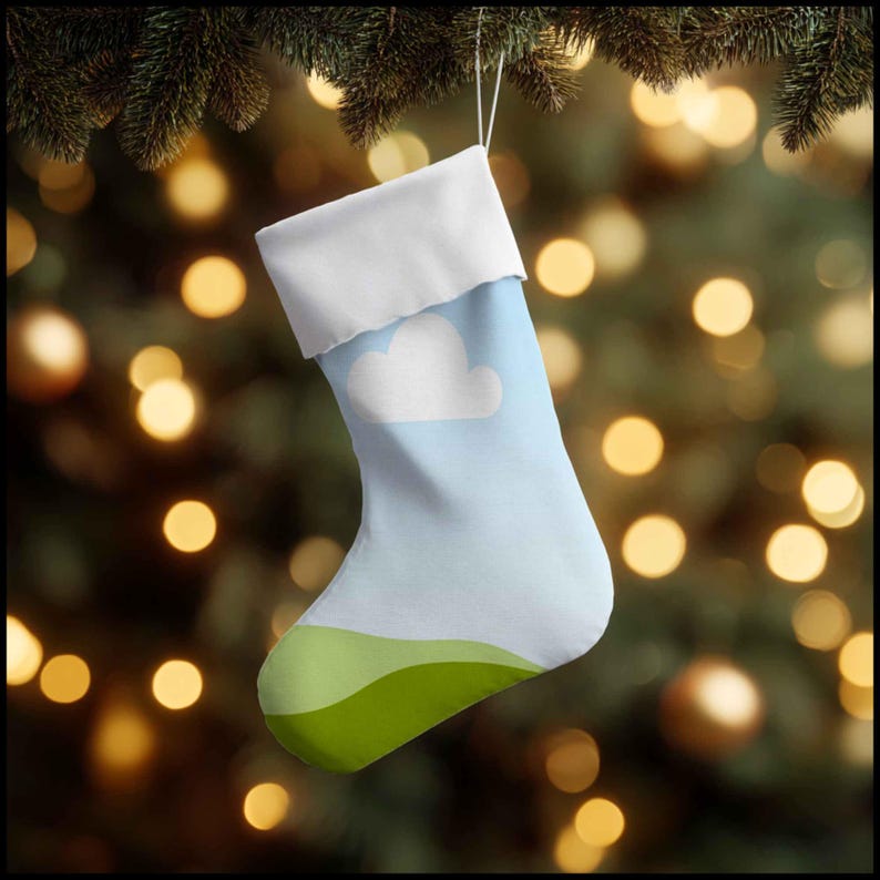 Christmas Stocking Mockup, Santa Stocking, Canva and PSD Template ...