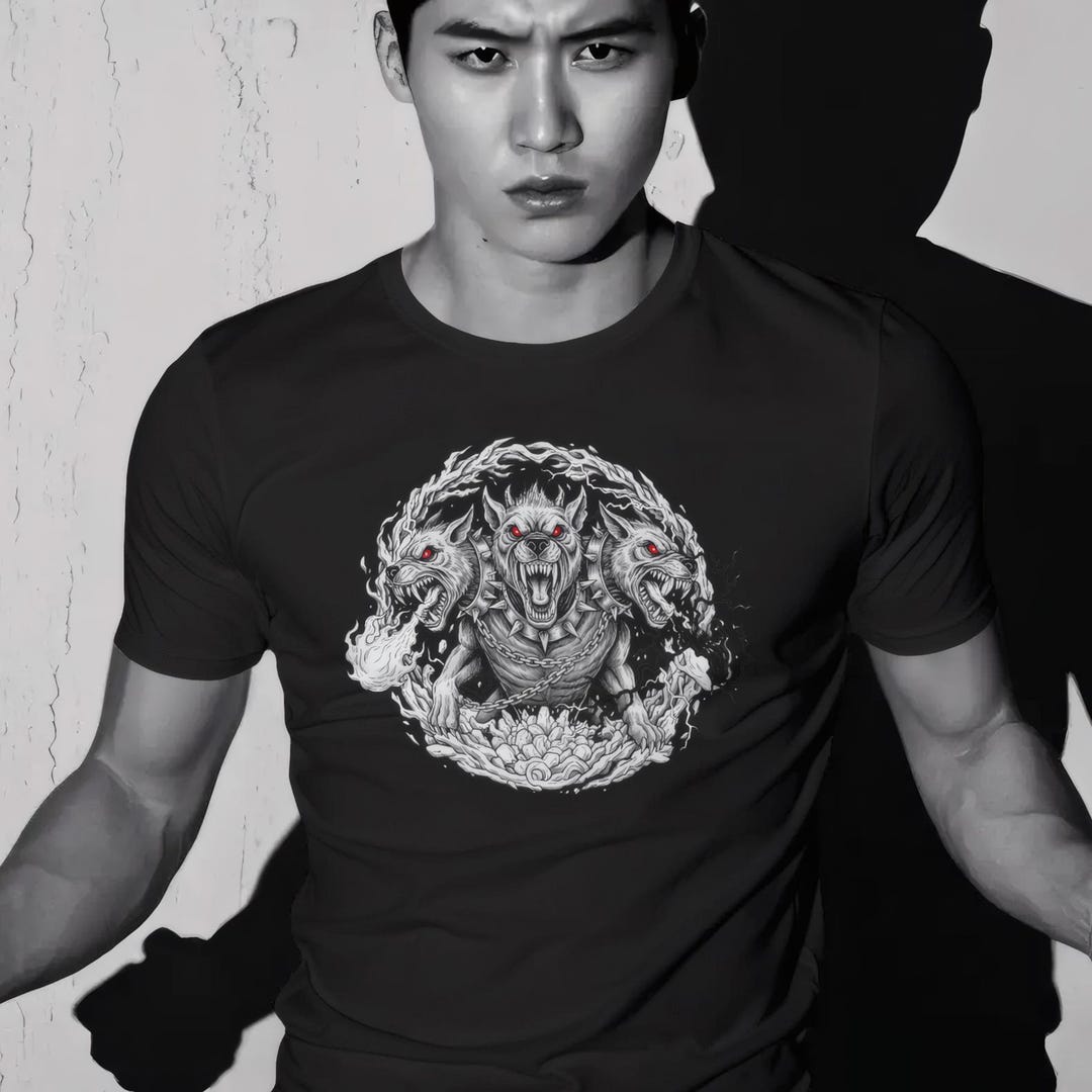 Cerberus Graphic Tee | Greek Mythology | Dark Fantasy Pump Cover - Etsy