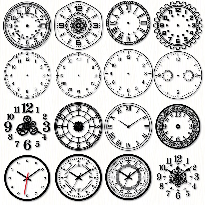 Clock Face Svg,clock Svg,old Clock Face Svg,modern Clock Face,clock ...