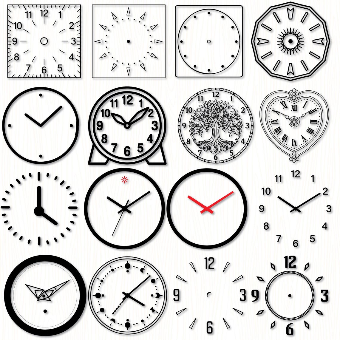 Clock Face Svg,clock Svg,old Clock Face Svg,modern Clock Face,clock ...
