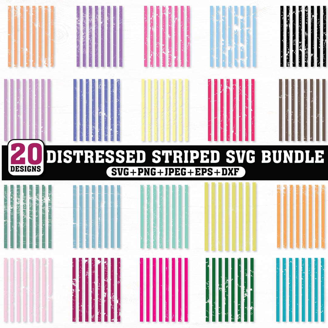 Distressed Striped Svg,striped Svg Png Bundle,line Pattern Svg,grunge ...