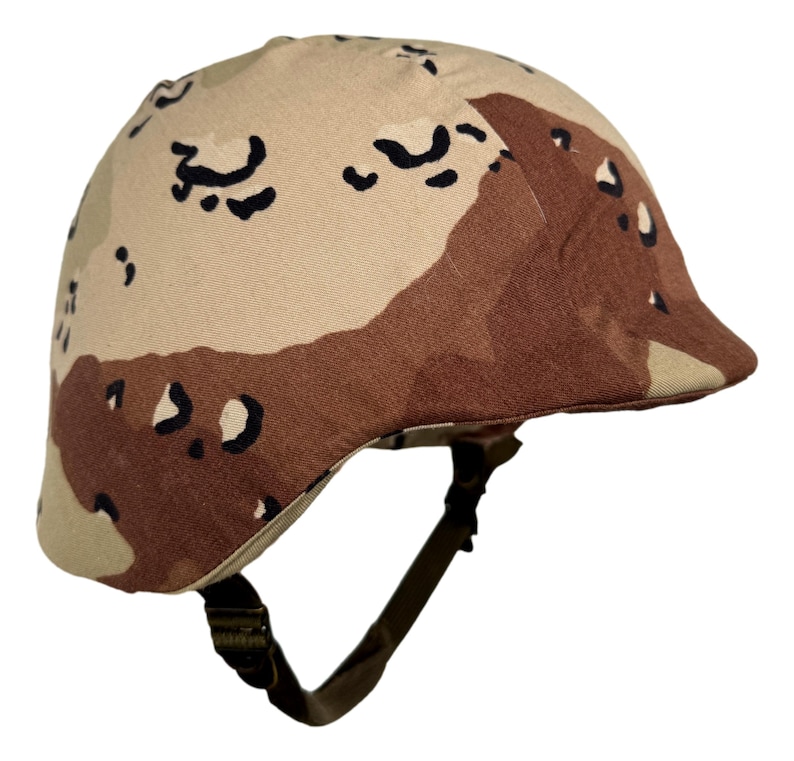 U.S. 6 Color Desert "chocolate Chip" PASGT Helmet Cover- Unissued, Size ...