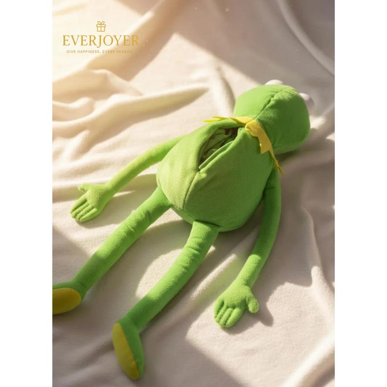 Kermit Hand Puppet Plush Toy, Funny Talking Frog Doll - Etsy