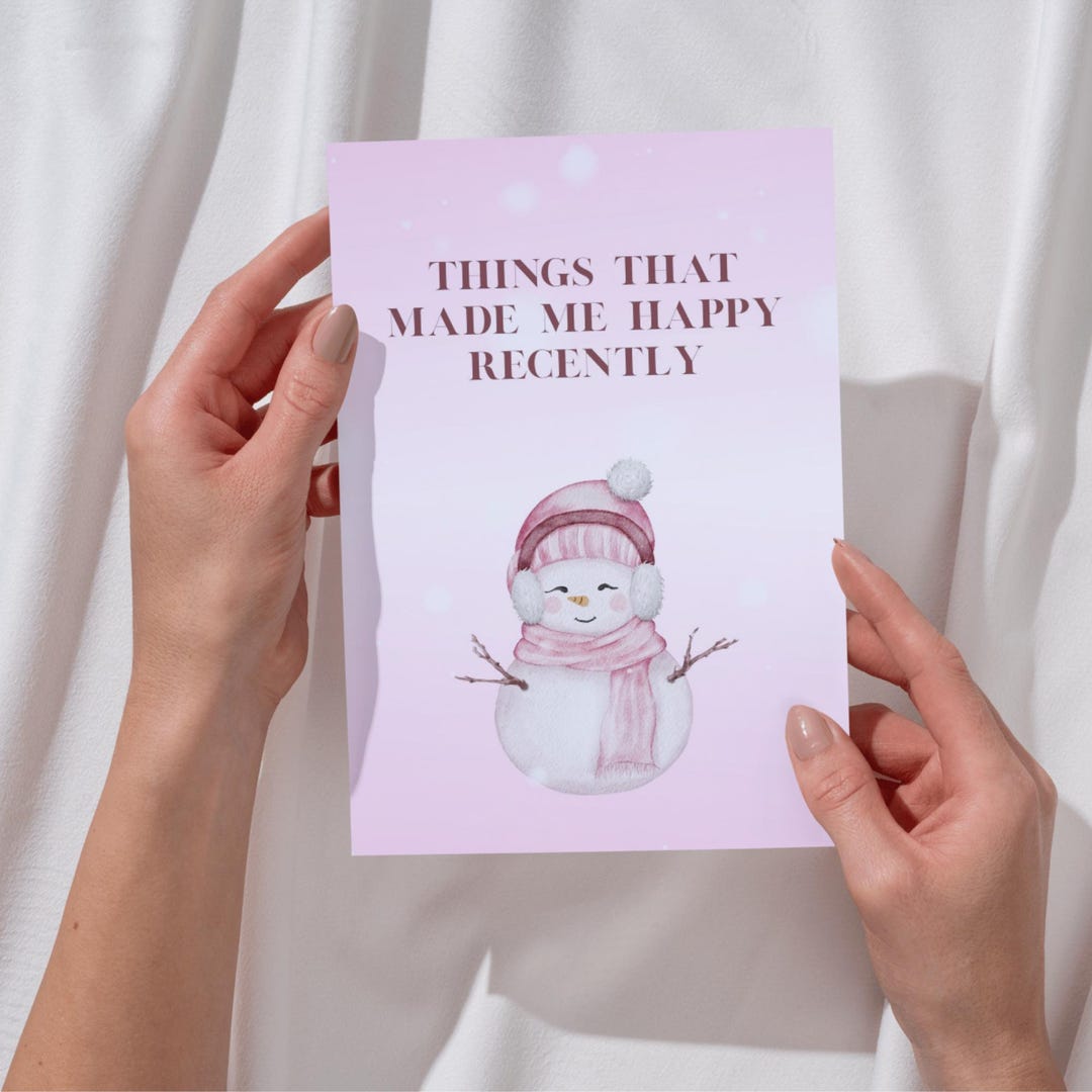 Gratitude Journal I Things That Made Me Happy Recently Hardcover - Etsy