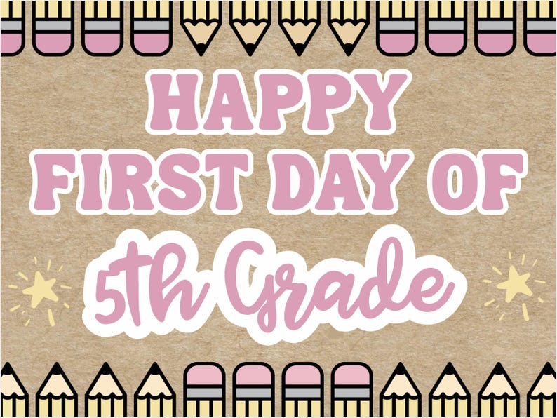 First Day of School Banner - Etsy