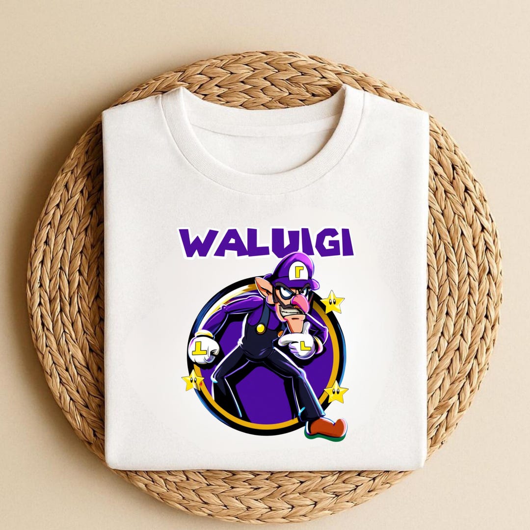 Waluigi Shirt, Super Mario Shirt, Mario and Friends Shirts, Super Mario ...
