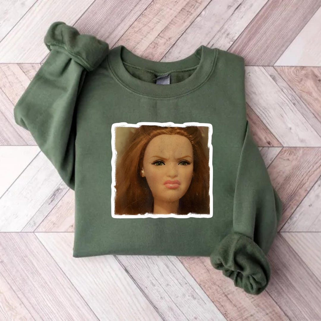 Distressed Doll Face Meme Sweatshirt, Distressed Doll Face Meme Shirt ...