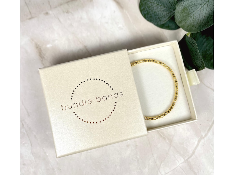 School Spirit Stretch Beaded Bracelet Stack, Red Black 18k Gold-filled ...