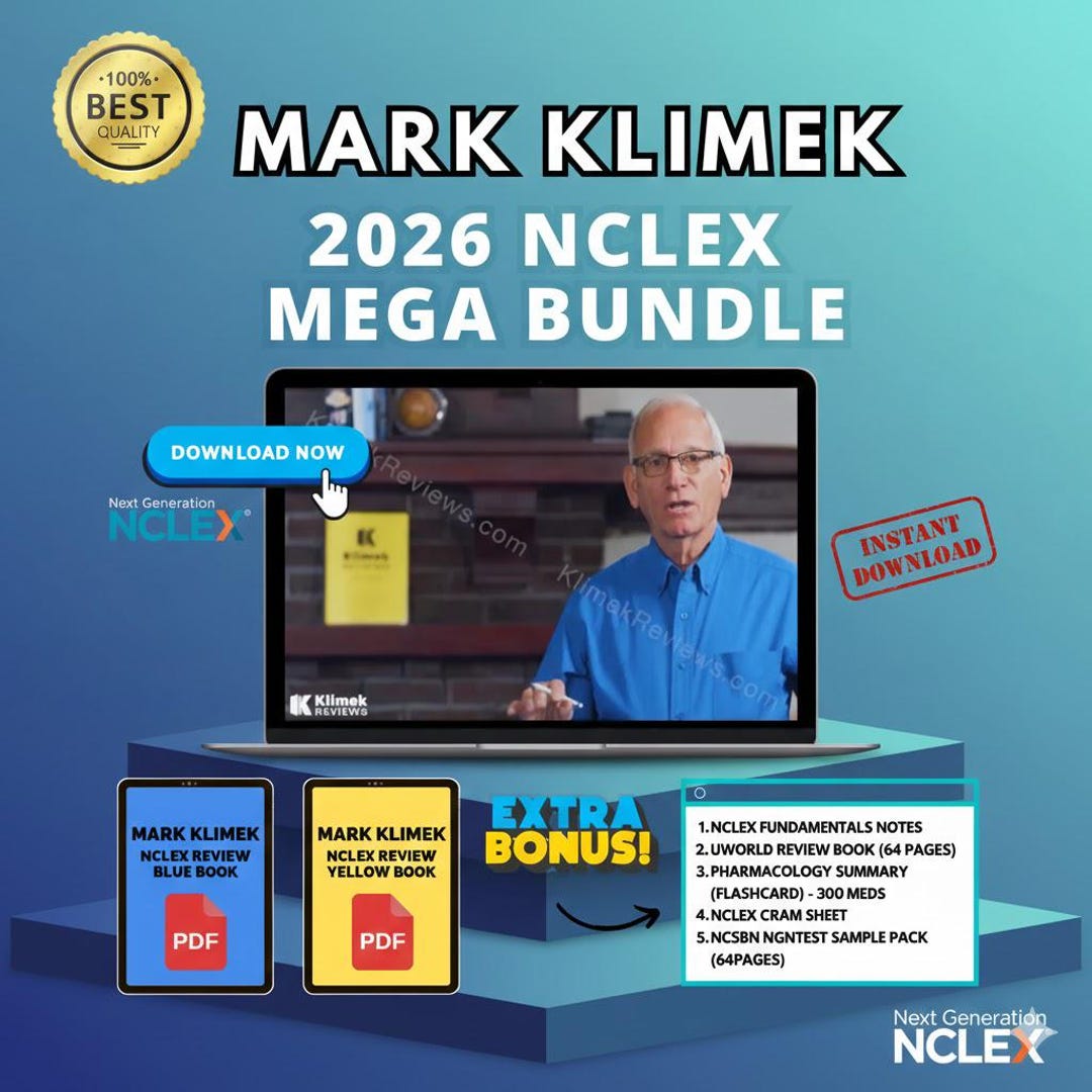 Mark Klimek 2026 Next Gen NCLEX Review Mega Bundle _ Latest Video ...