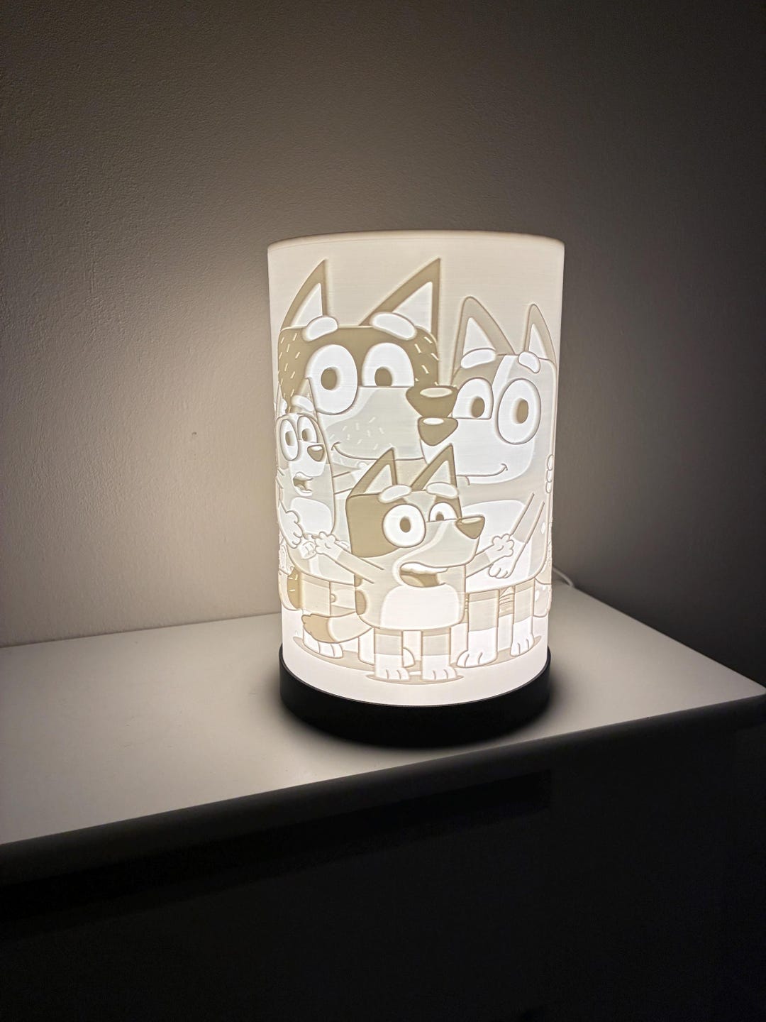 3D Print Bluey Lamp, Night Light, Bingo, Bluey, Bandit, Chilli, Heeler ...