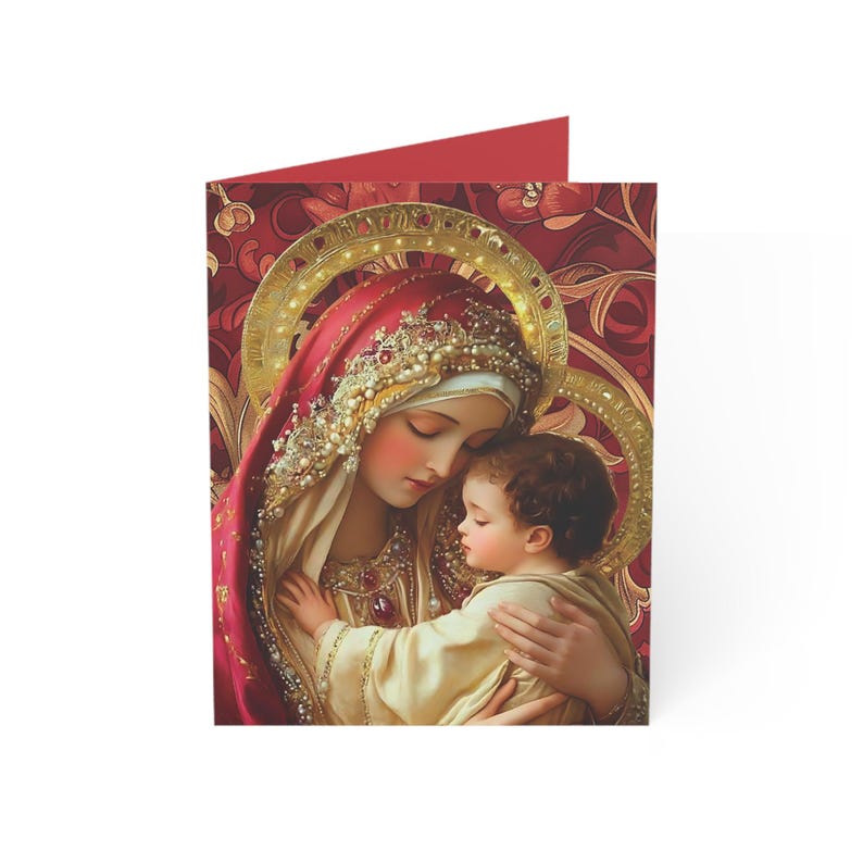 Mary and Jesus Christmas Cards, Religious Holiday Set All Occasion - Etsy