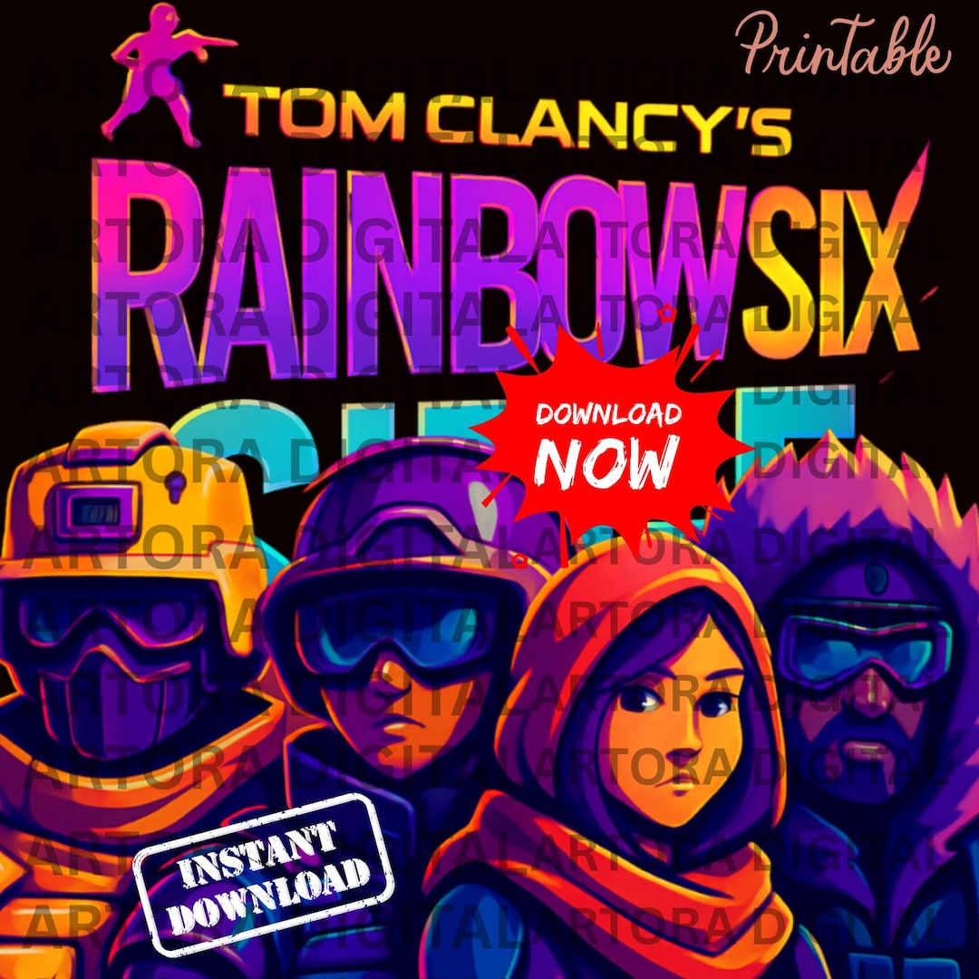 Rainbow Six Siege Characters PNG | Gamer Artwork Clipart | R6 Digital ...