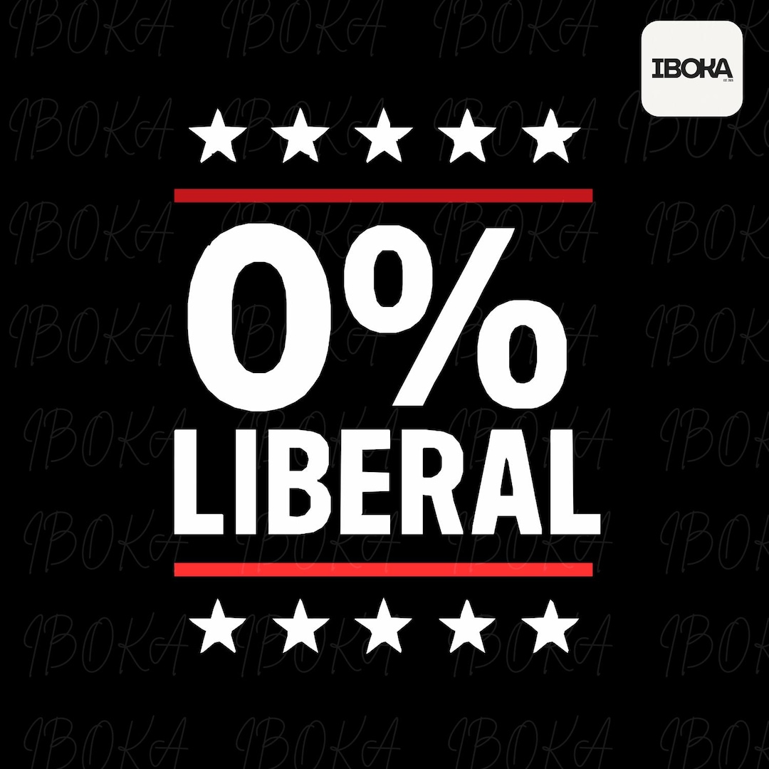 0% Liberal - Zero Percent Statement SVG PNG: Political Design (digital ...