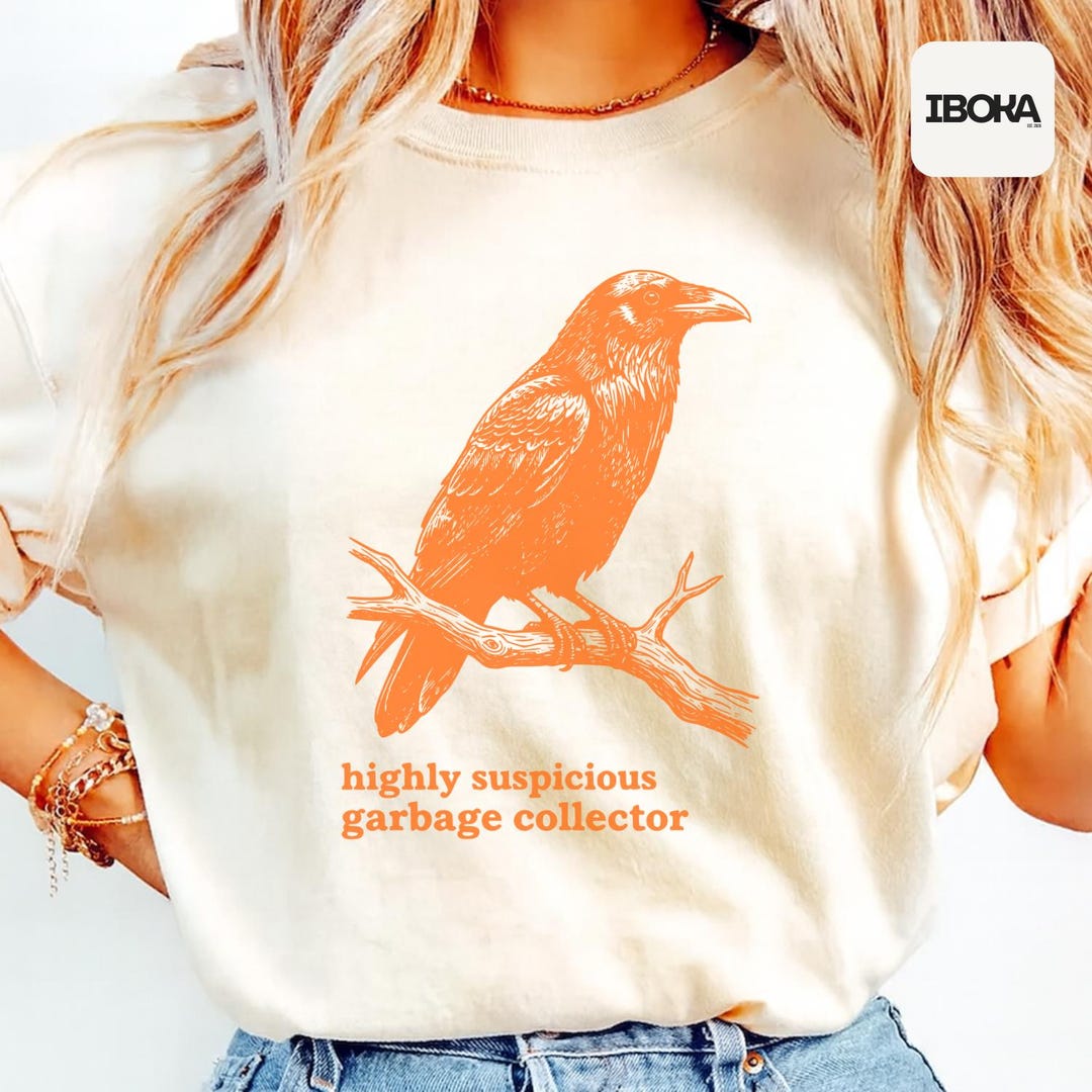 Highly Suspicious Garbage Collector PNG SVG: Funny Raven Quote Art ...