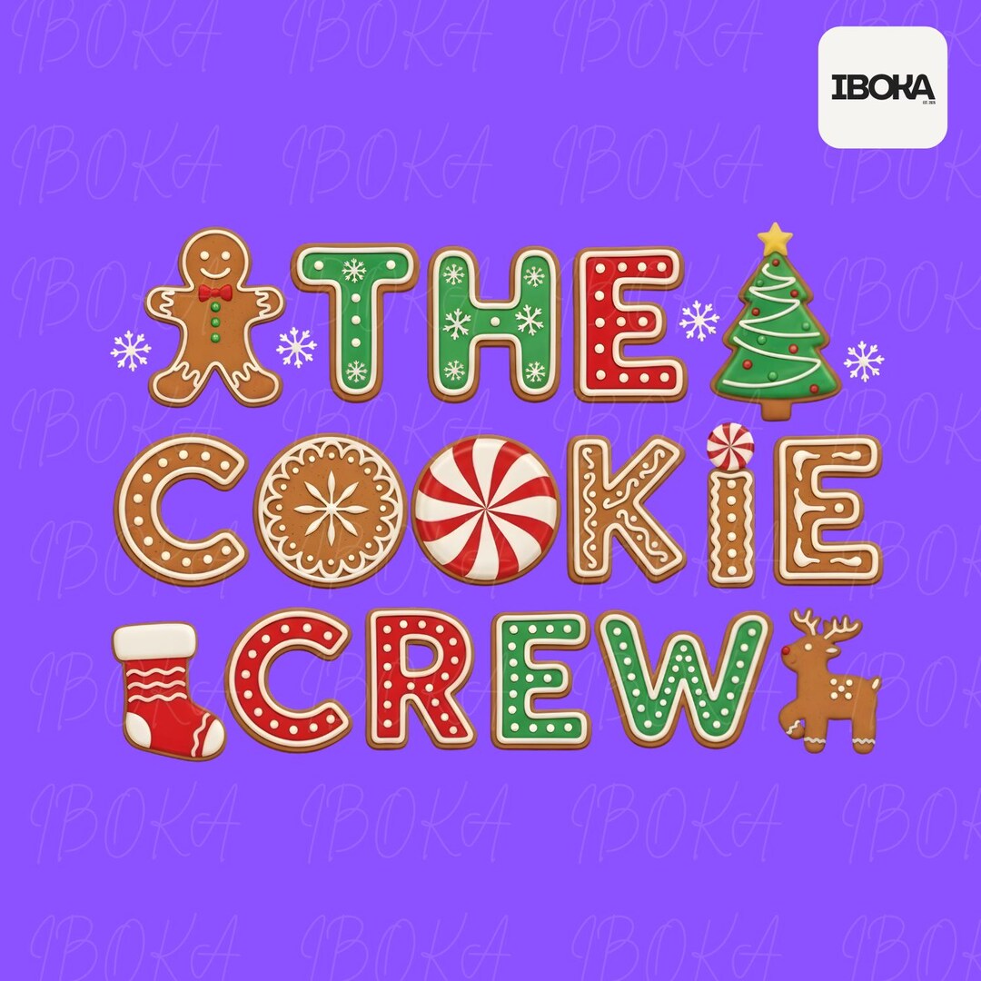 Cookie Crew Christmas PNG: Festive Baking Design (digital Download) - Etsy