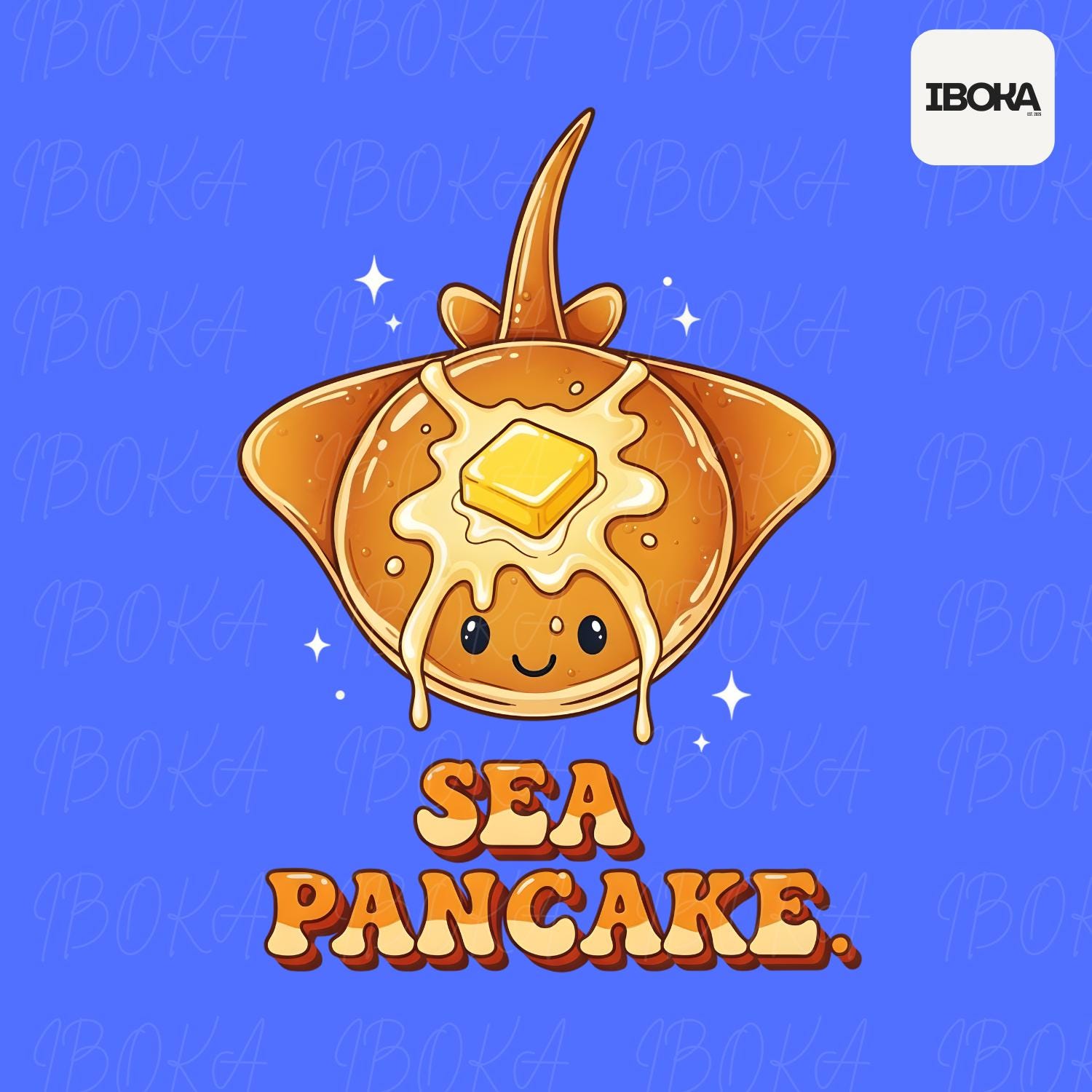 Sea Pancake PNG: Cute Stingray Ocean Animal, Funny Manta Ray Sea Life ...