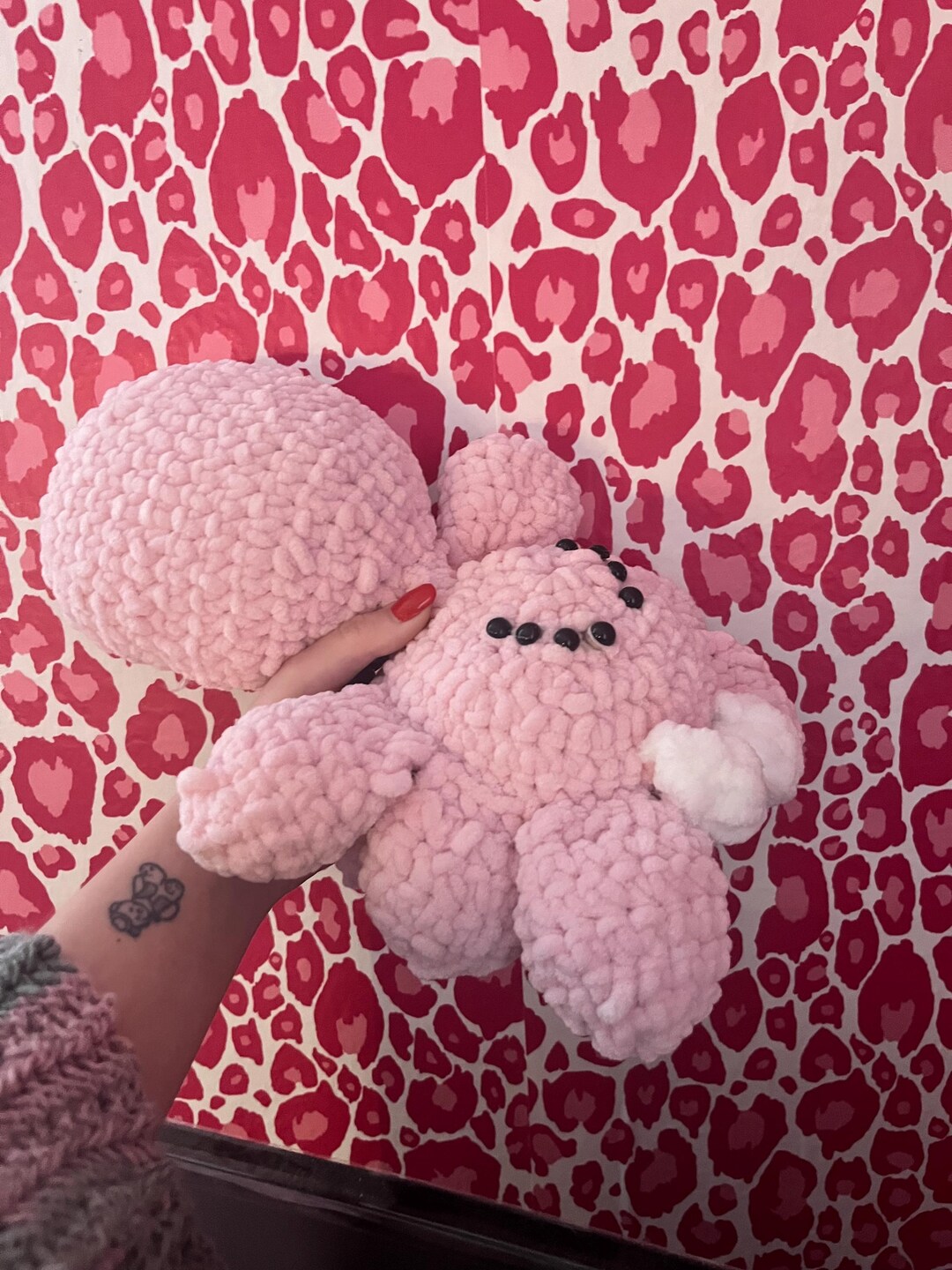Jumbo Pink Crocheted Spider - Etsy