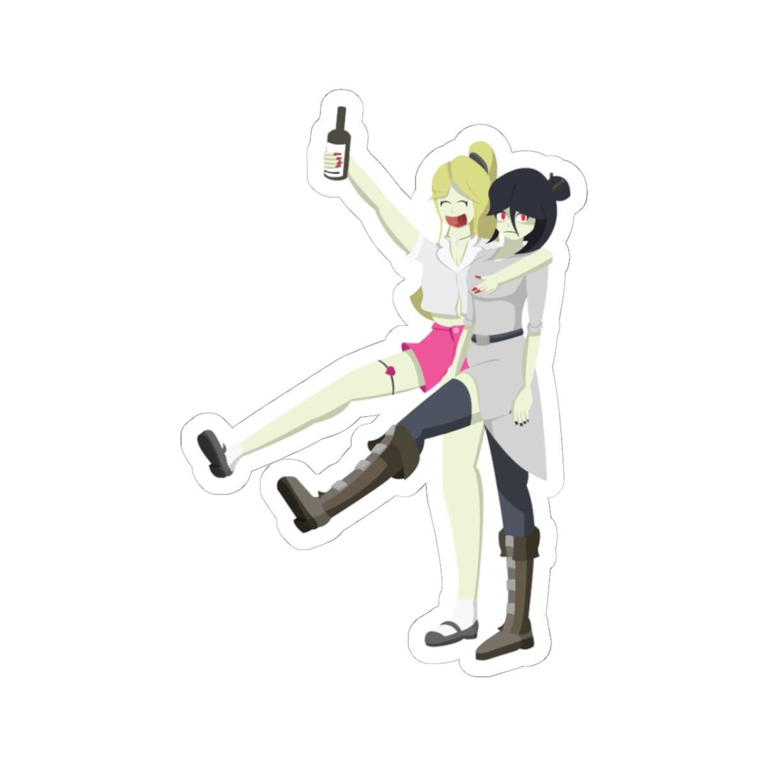 Fun Anime Character Kiss-cut Sticker: Playful Laptop Decal - Etsy