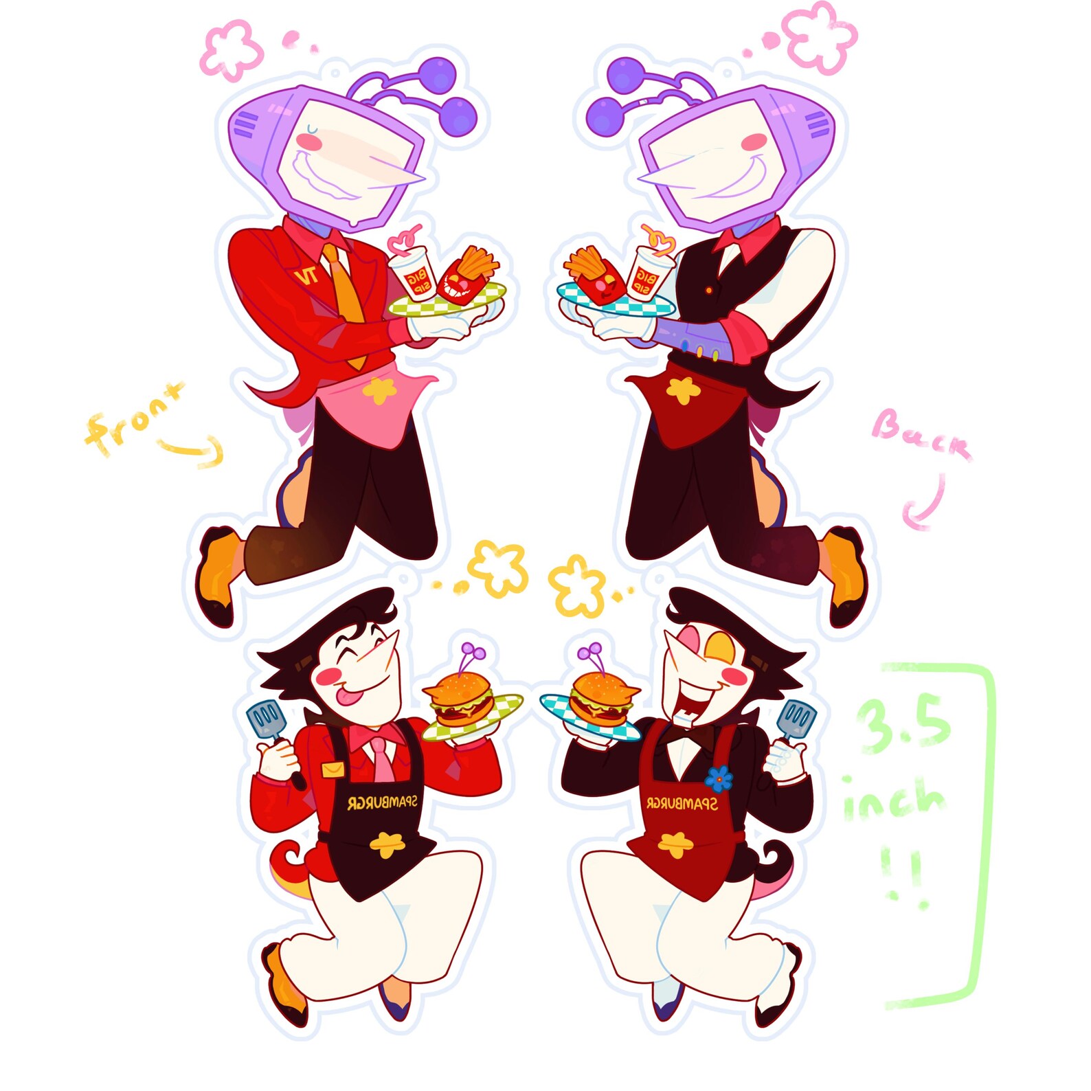 PRE-ORDER ! Spamton and Tenna Keychains - Etsy
