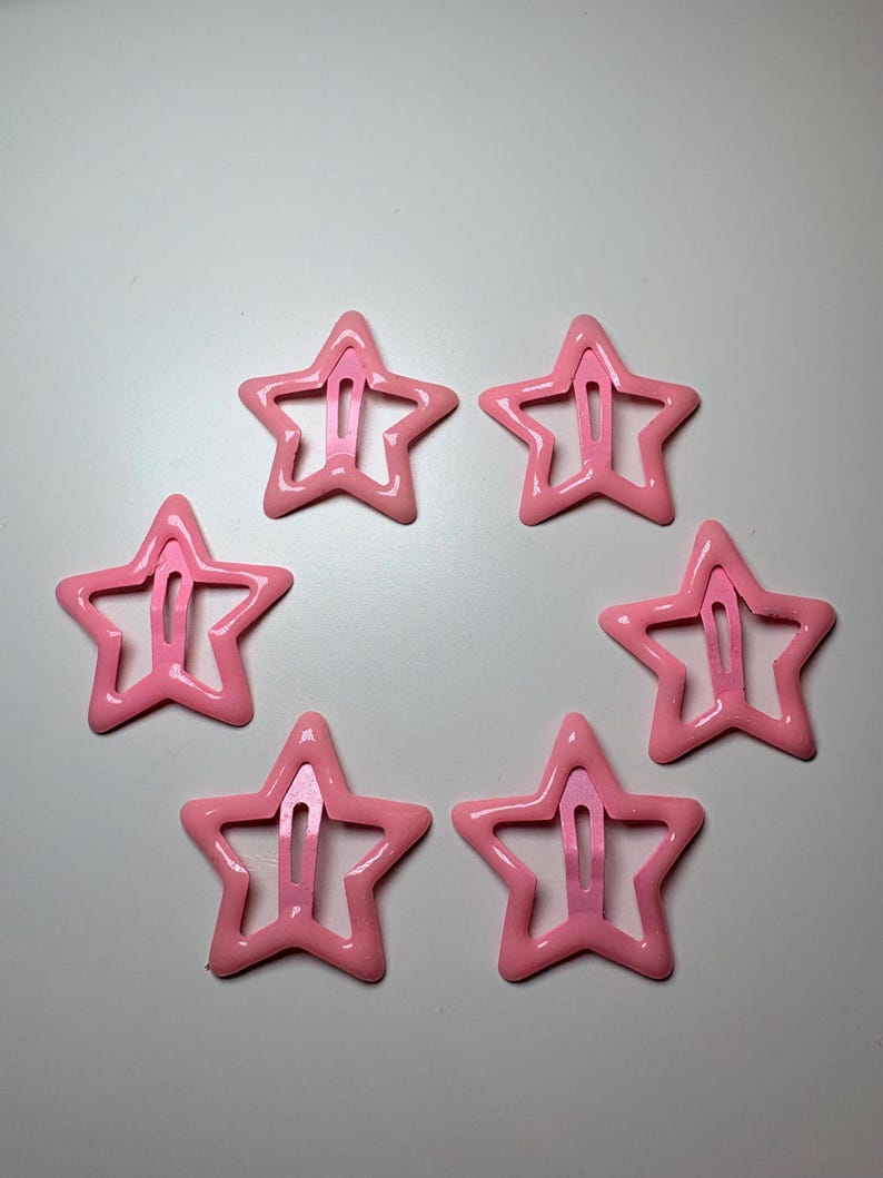 Hair Clips: Cutecore, Pastel Pink, Y2K Hair Accessories - Etsy