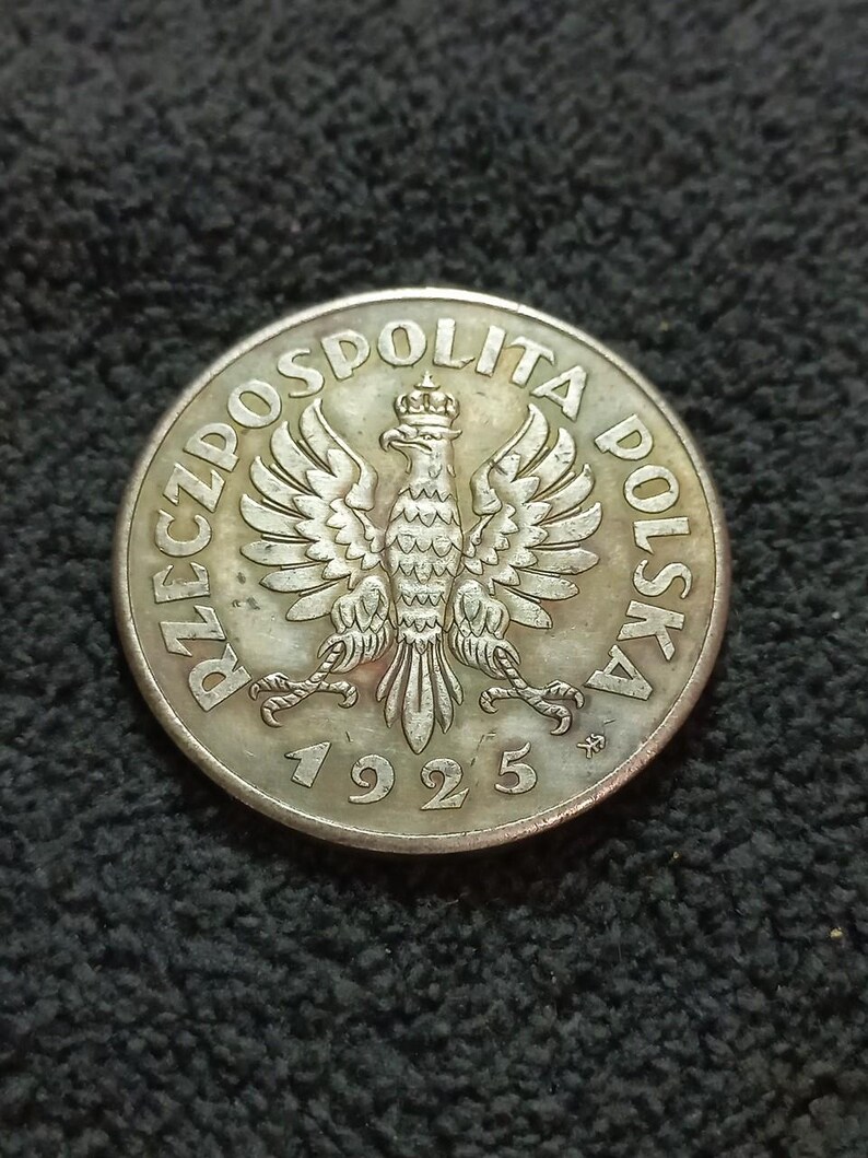 Coin 5 Zlotych 1925 Poland, Second Republic - Vintage Central European ...