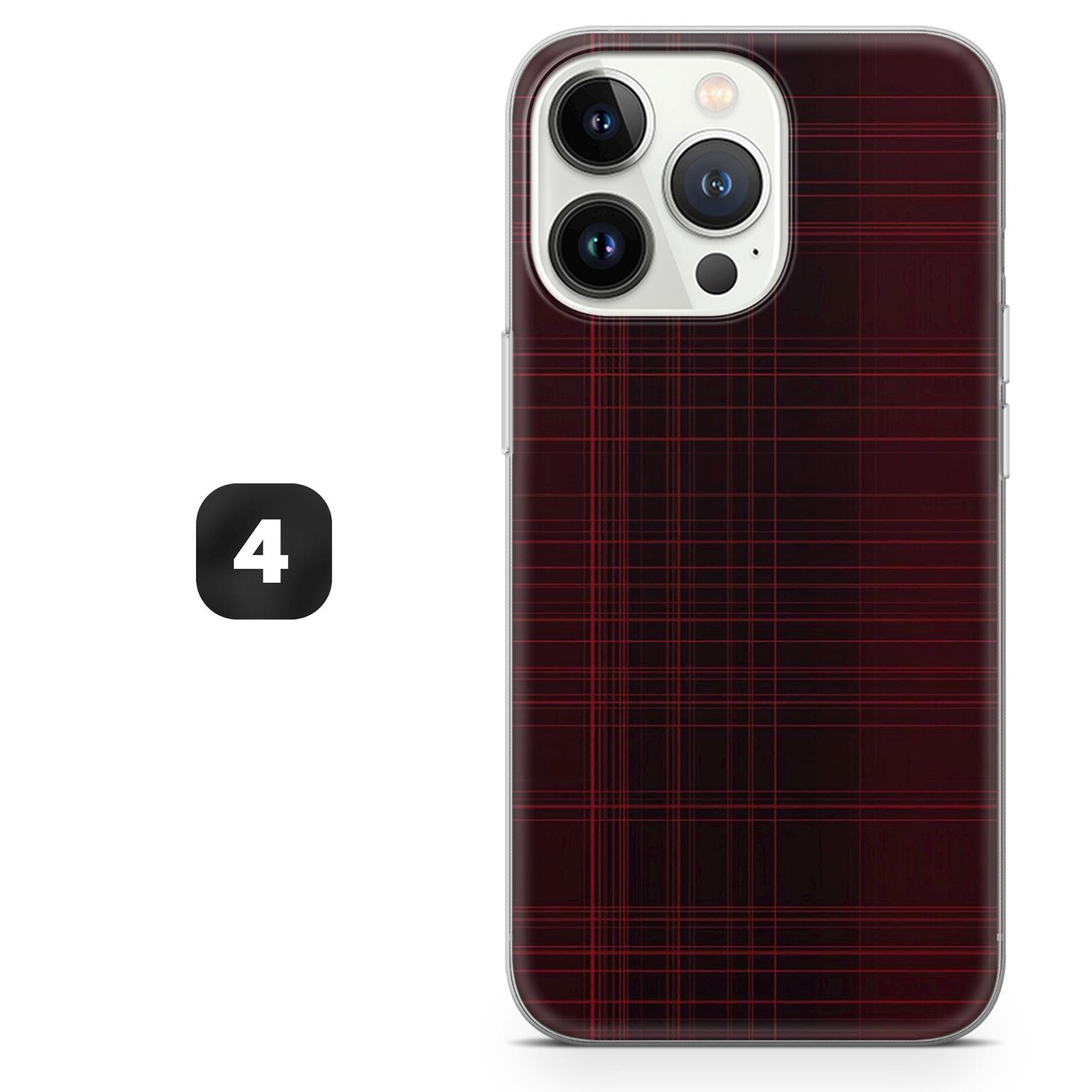Burgundy Phone Case Moody Elegant Deep Red Cover for iPhone 17, 16, 15 ...