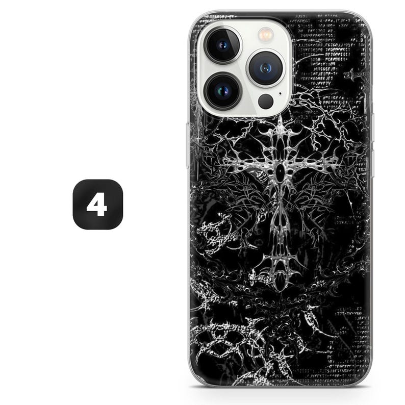 Gothic Phone Case Dark Grunge Angelic Cover for iPhone 17, 16, 15, 14 ...