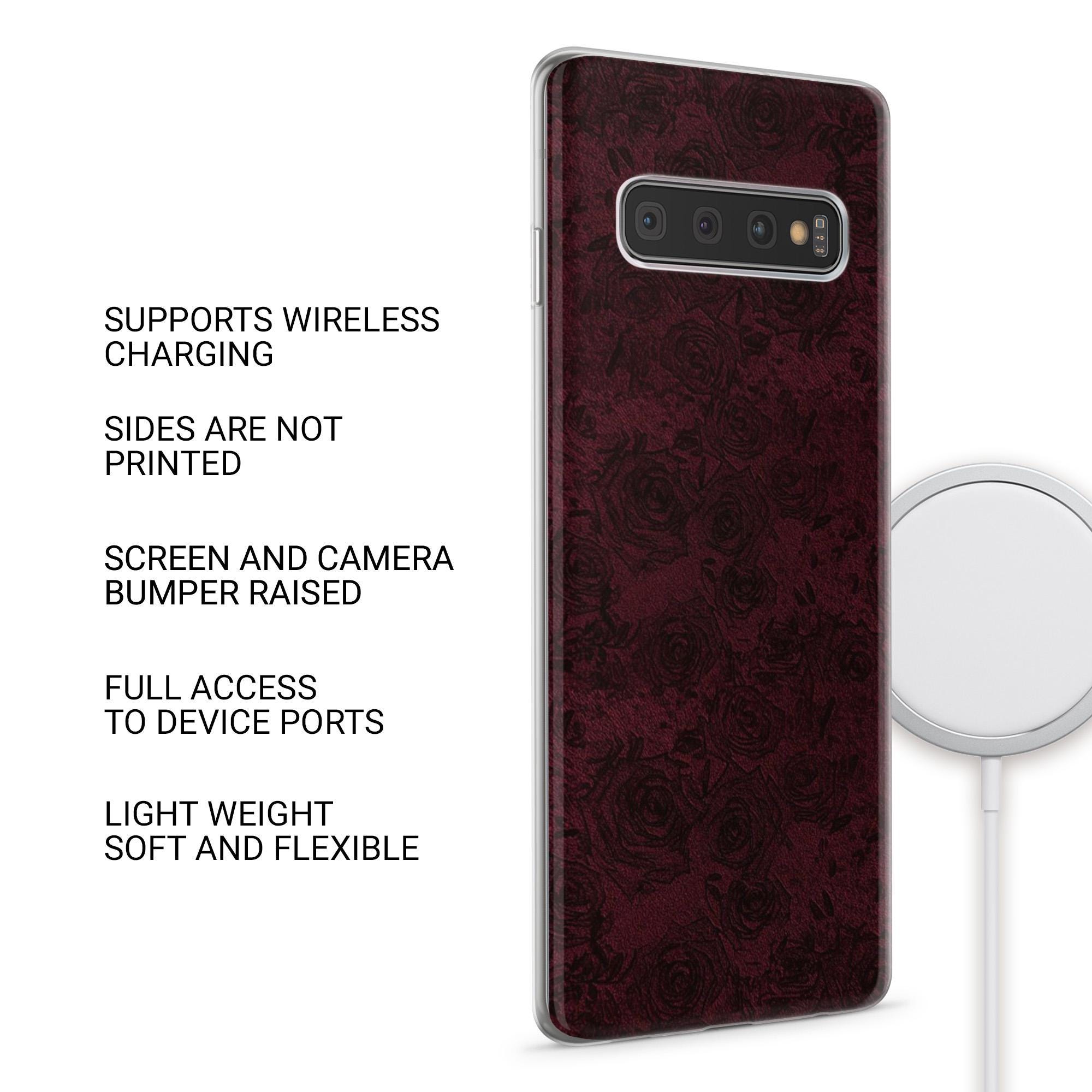 Burgundy Phone Case Moody Elegant Deep Red Cover for iPhone 17, 16, 15 ...