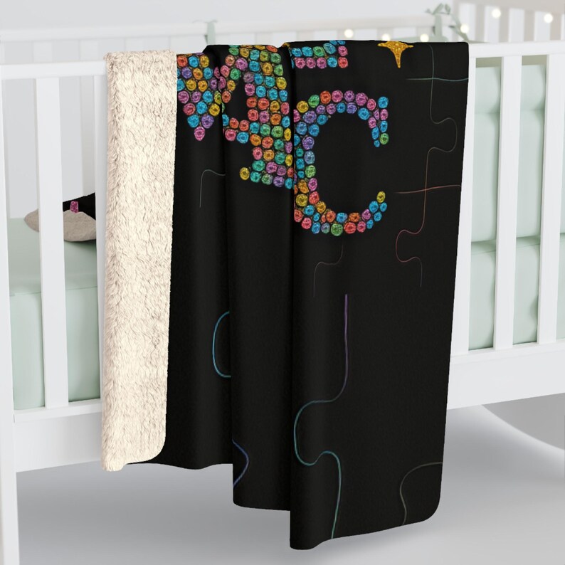 Pure Magic Rhinestone Puzzle Wings Blanket Colorful Angel Wings Sherpa ...