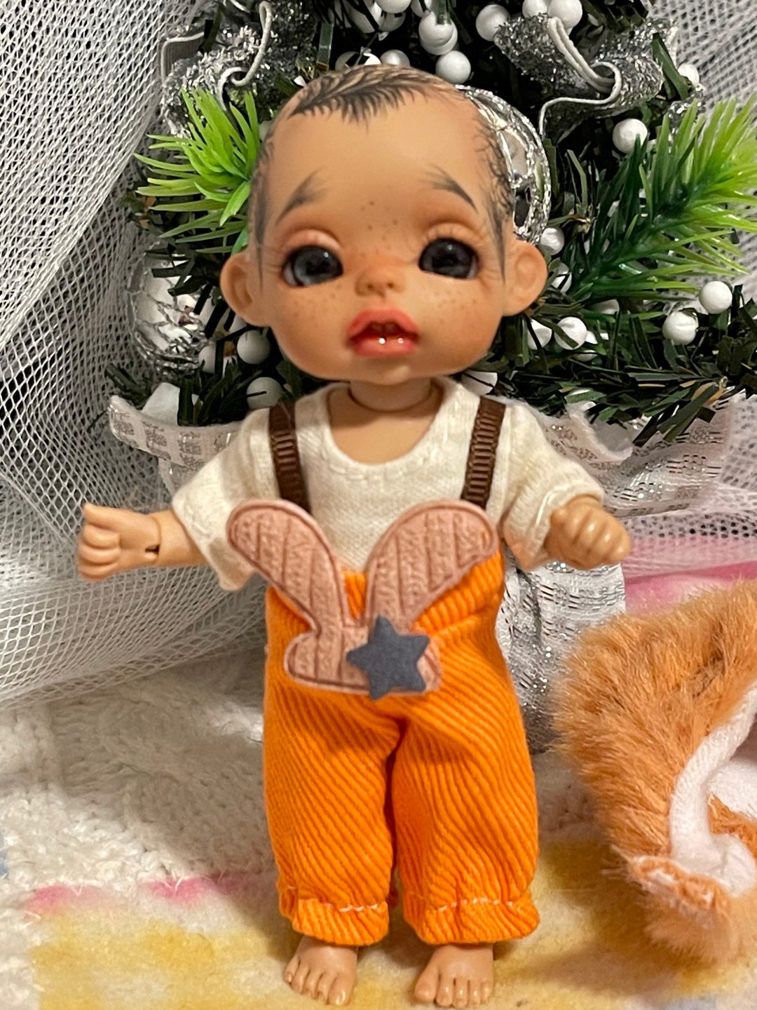 Ooak Art Ob11 Bjd куклы 3,5 дюйма, миниатюрная кукла Bjd - Etsy