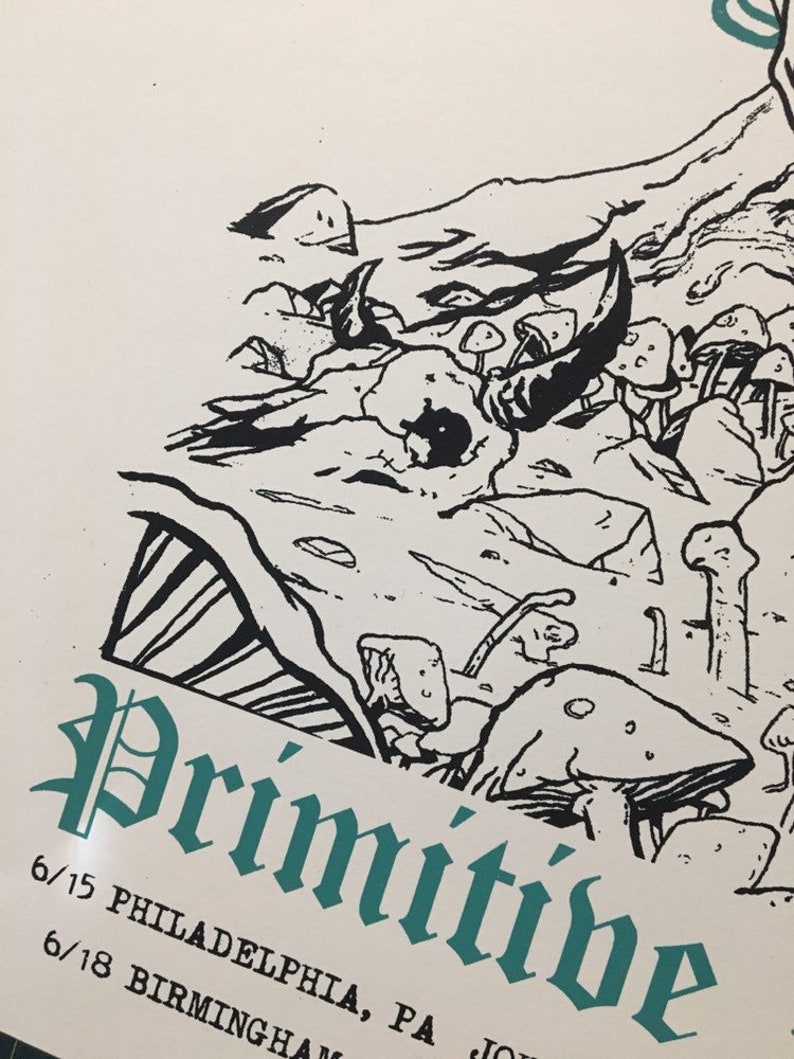 Primitive Man and Big Brave Gig Poster - Etsy