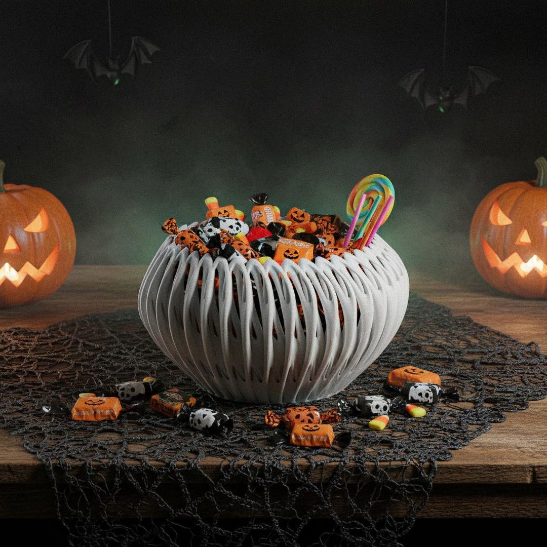 Organic Skeleton Bowl | 3D Printed Bone Bowl | Modern Decorative Bowl ...