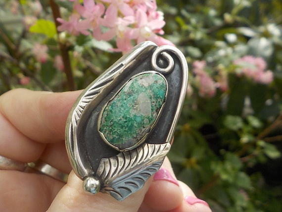 Size 6.75 Signed L. Platero Louise Platero Ramone Pla… - Gem