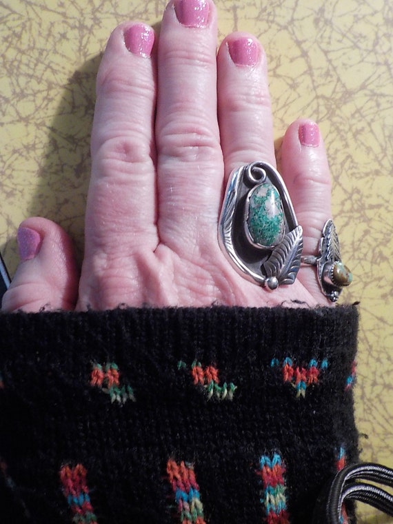 Size 6.75 Signed L. Platero Louise Platero Ramone Pla… - Gem