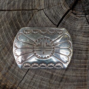 Vintage Navajo Sterling Hand Stamped Tawa Sun Face Sun Spirit Sun God ...