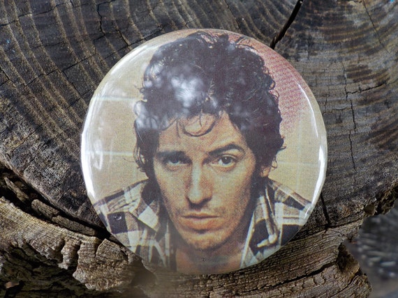 2.5" 1970s Vintage Bruce Springsteen Pin Button Very … - Gem